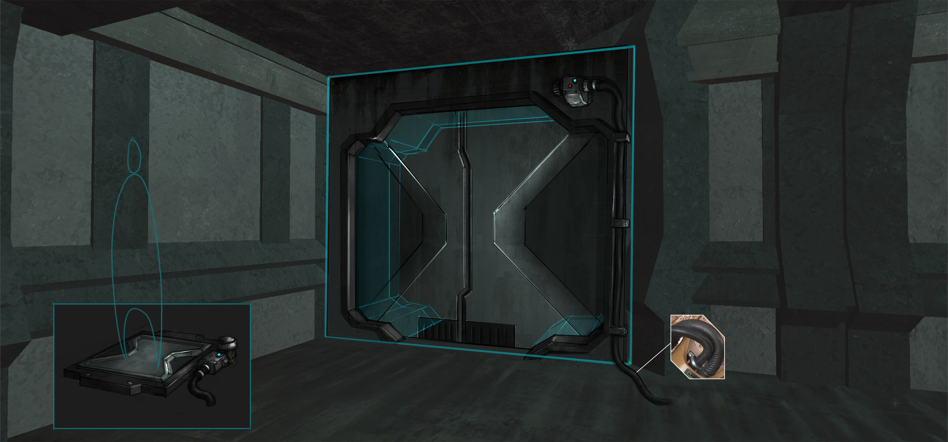 ArtStation - The Flock sci-fi gate