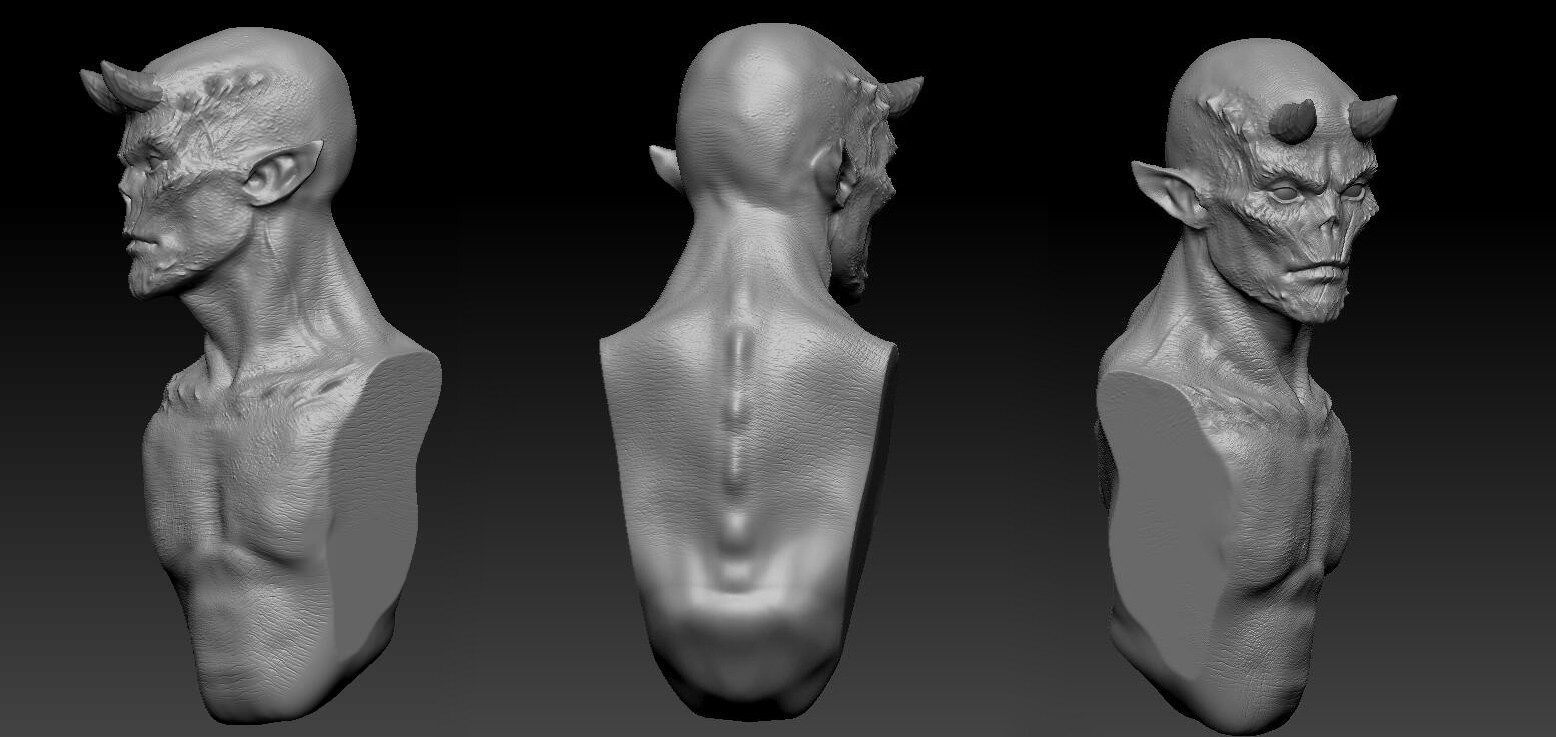 ArtStation - evil head