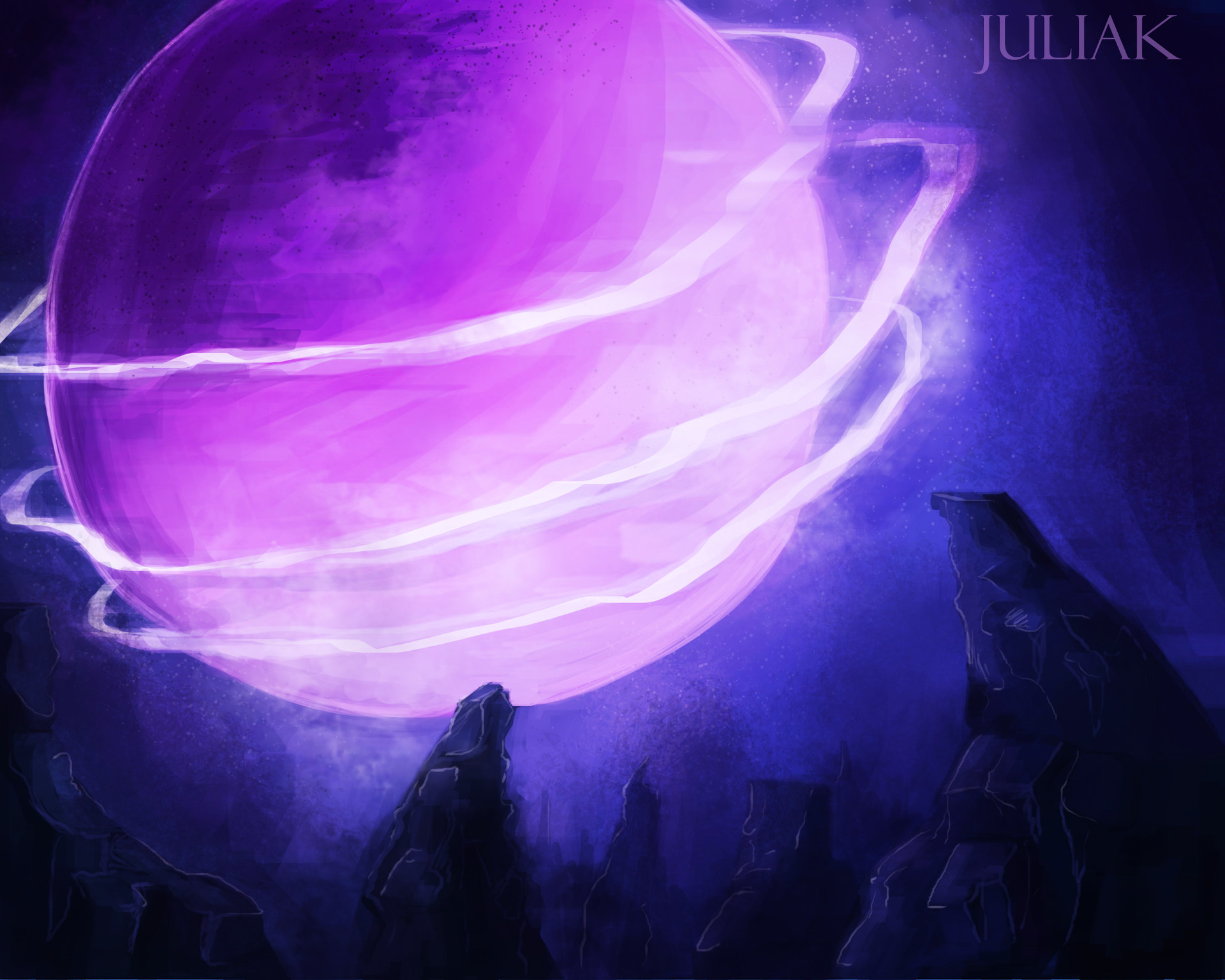 ArtStation - Purple Planet