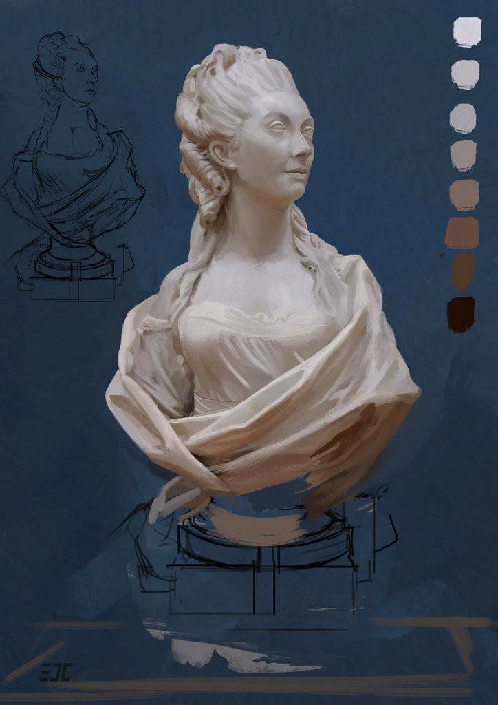ArtStation - Bust Study