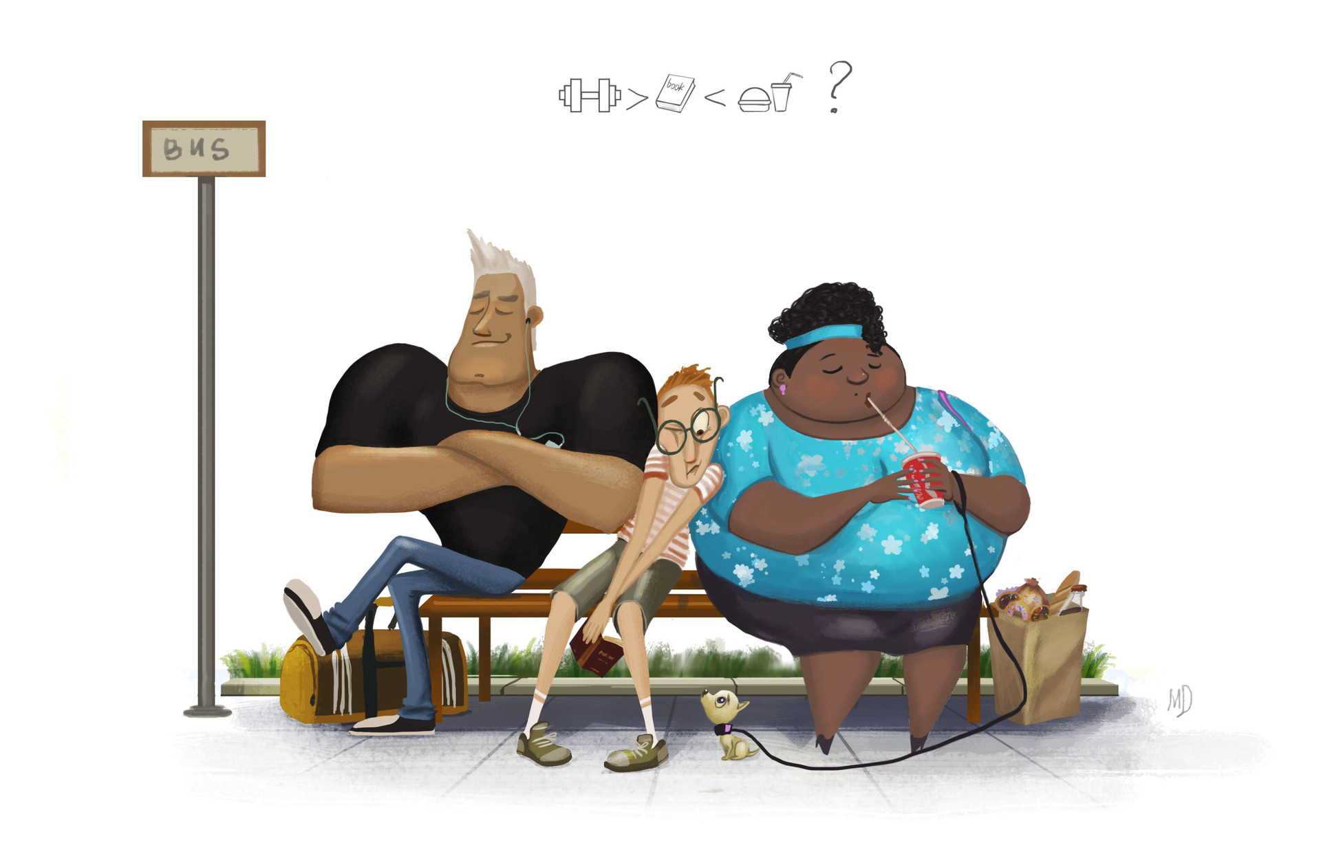 ArtStation - "Squished" Character design