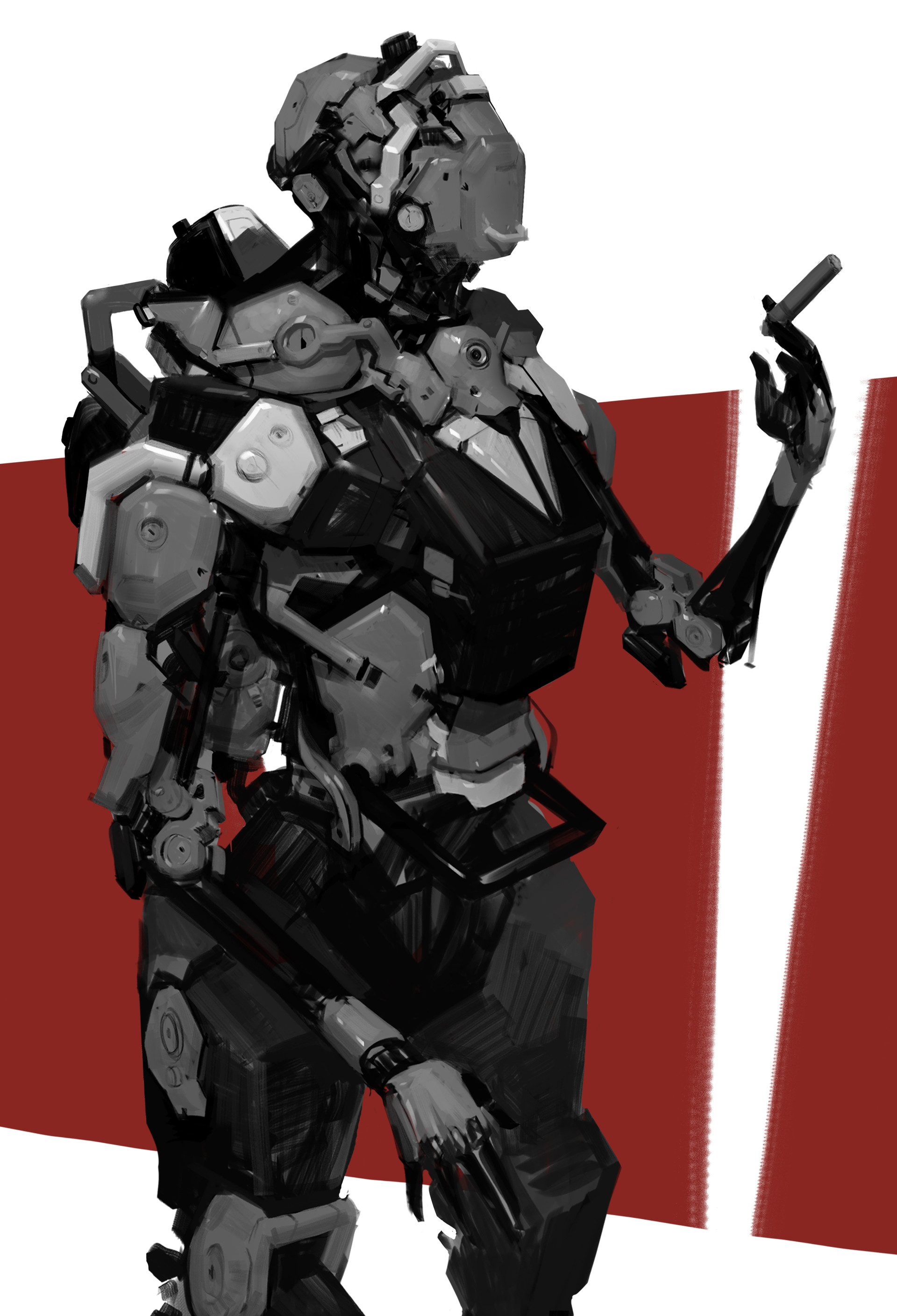 ArtStation - Robot Design Sketch