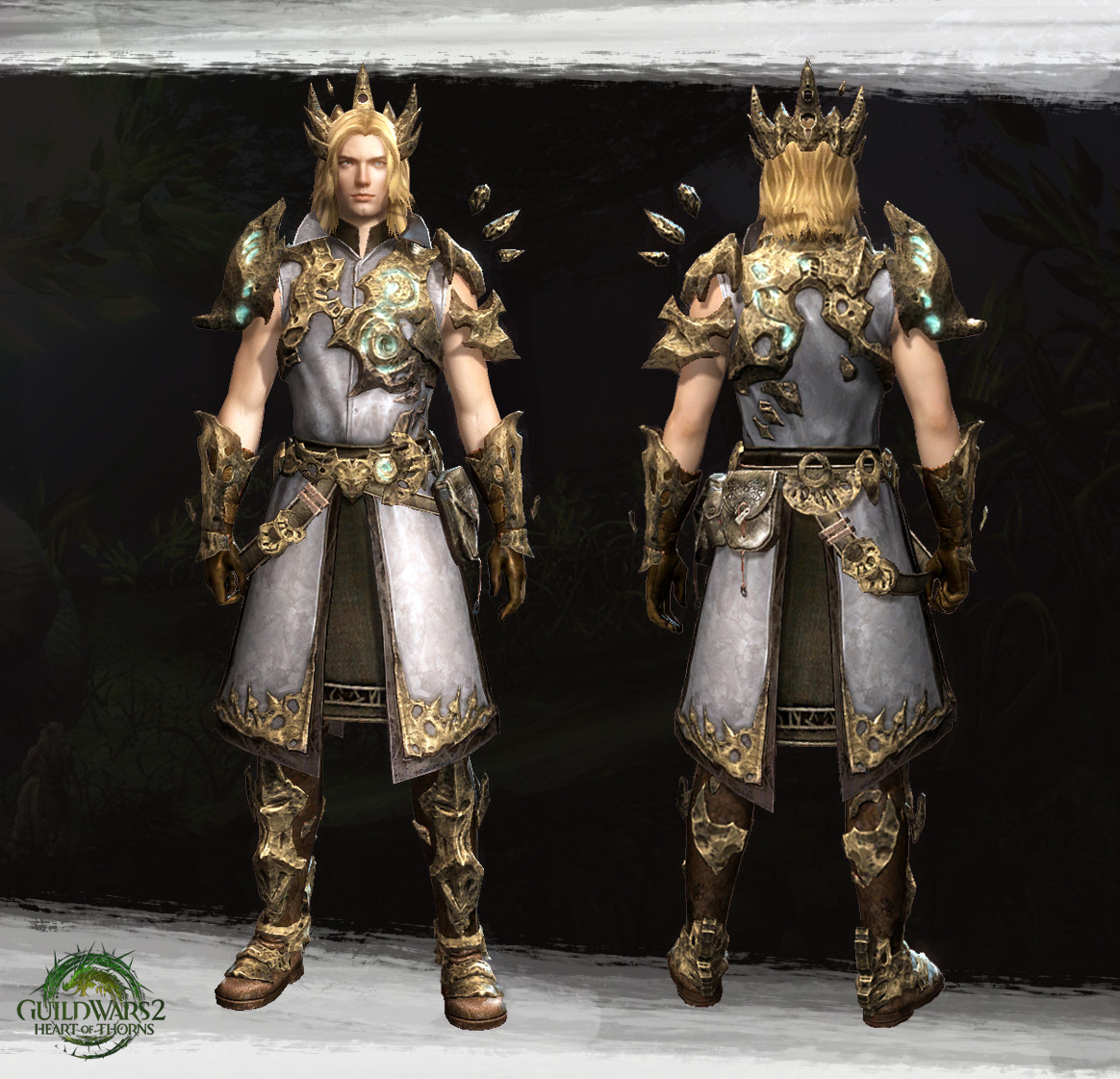 ArtStation - GuildWars2 Heart of Thorn Leystone armor light