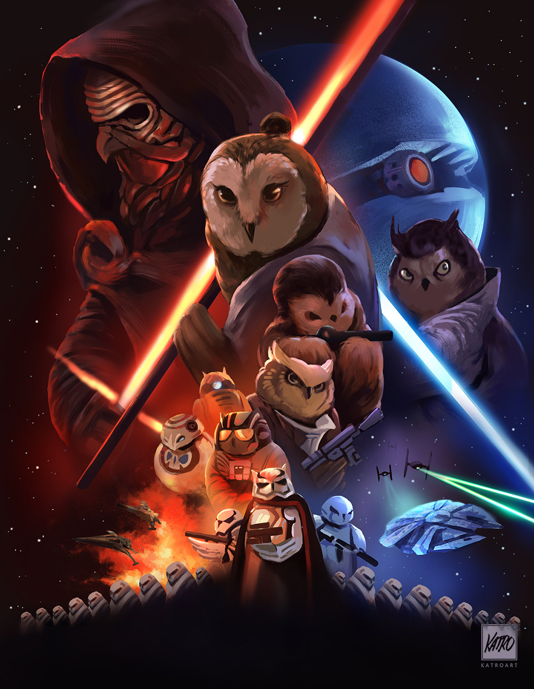 ArtStation - Owl Wars