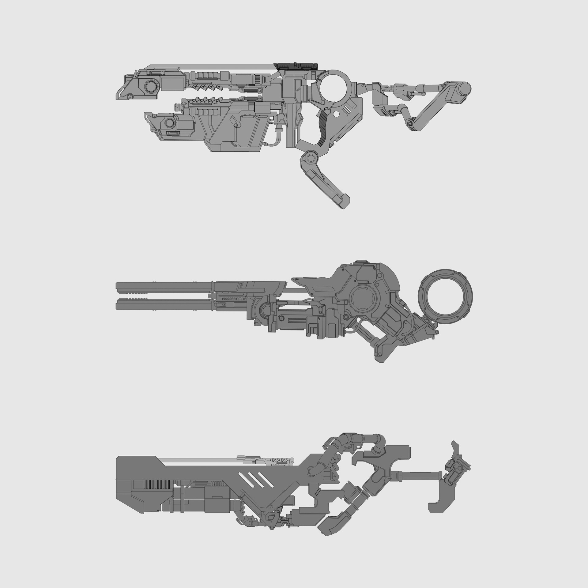 ArtStation - Heavy Weapon Sketch