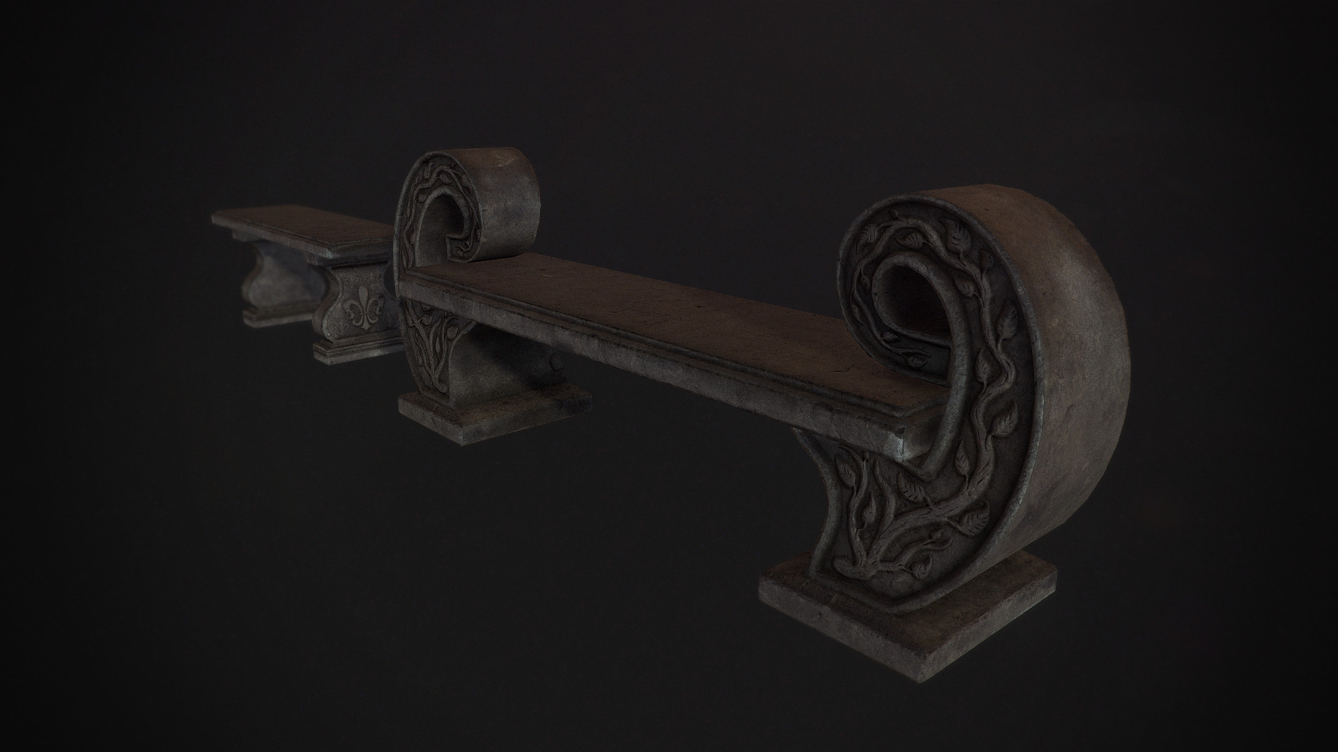 ArtStation - Stone Bench