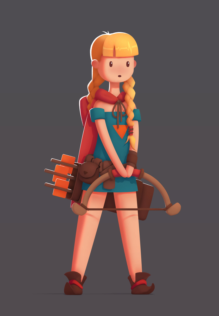 ArtStation - Girl With A Bow