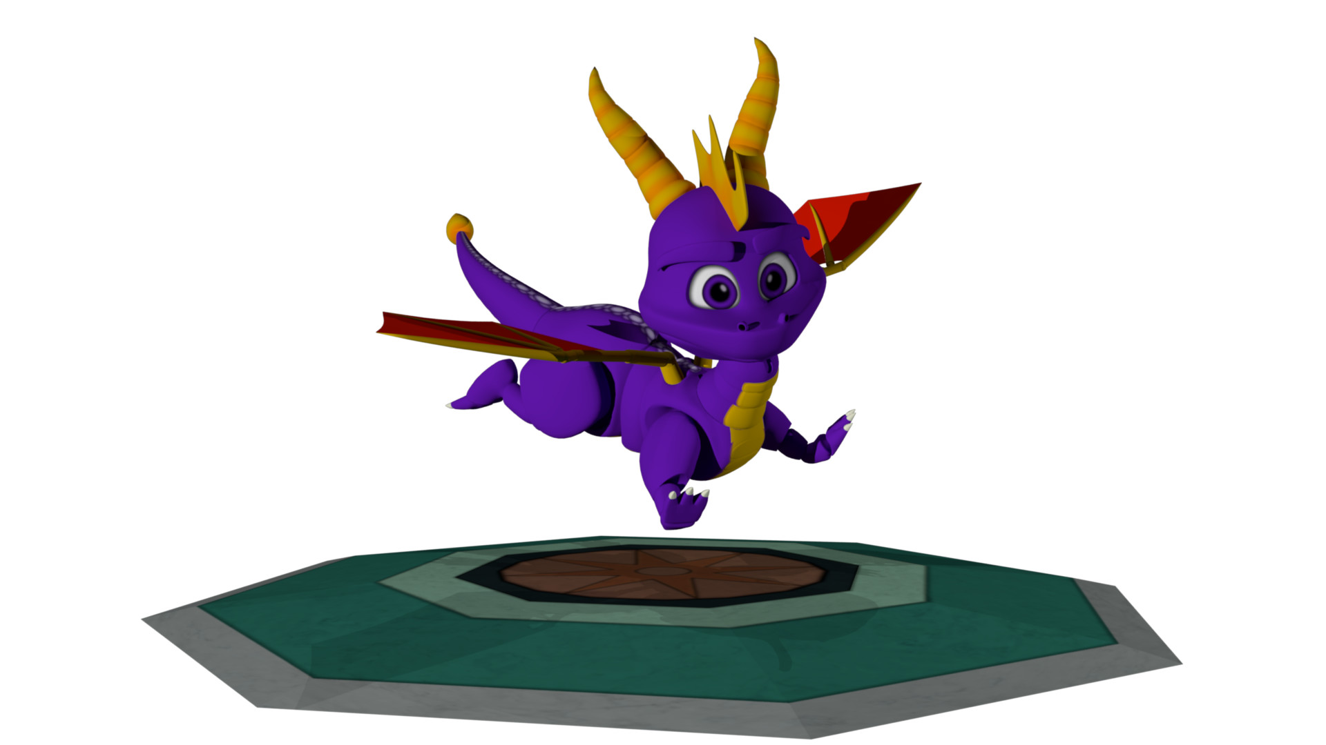 ArtStation - Spyro 3D Toy Rig