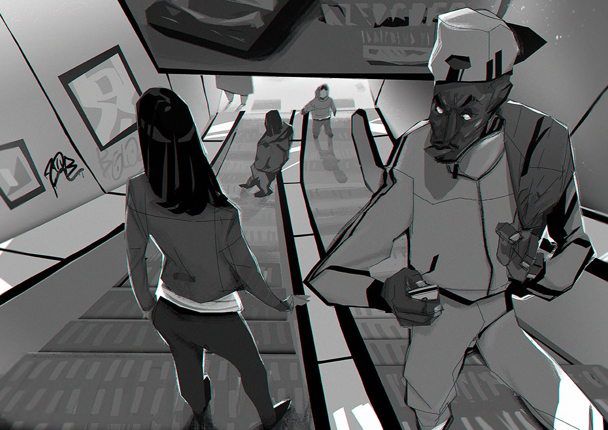 ArtStation - Subway Romance