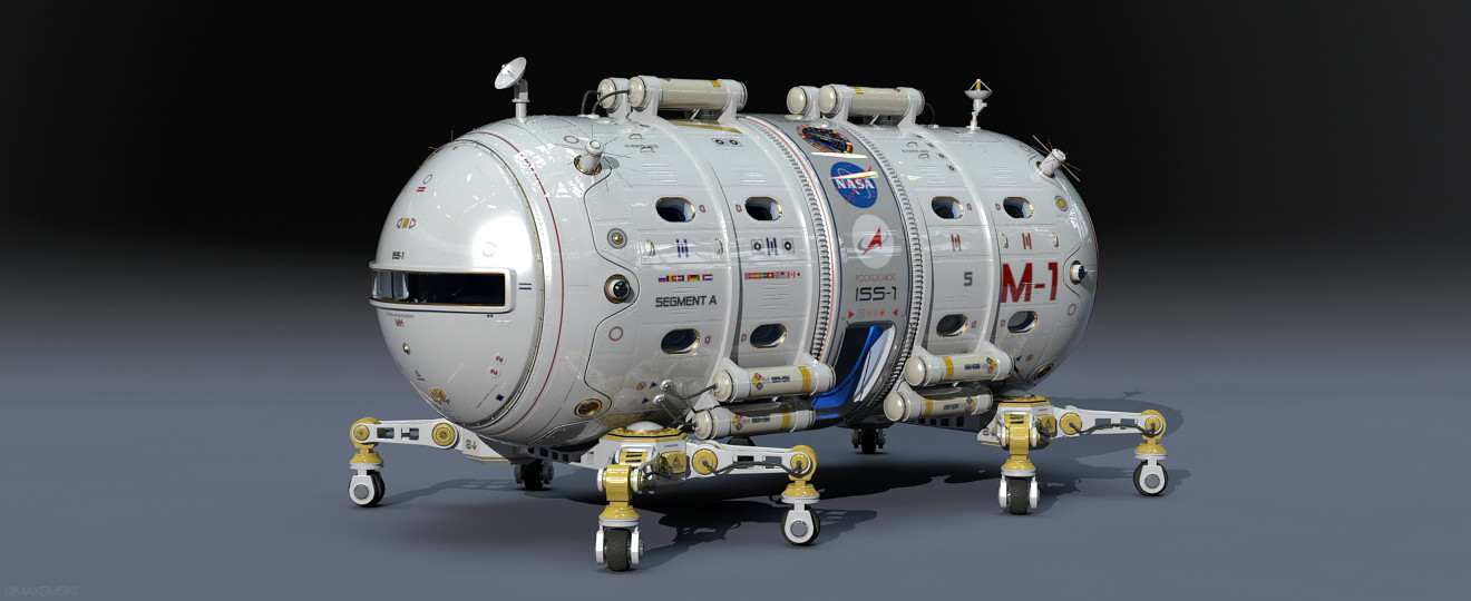 ArtStation - A Science Station Concept