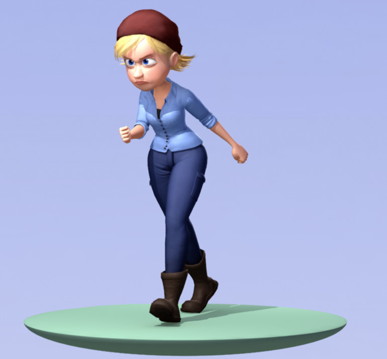 ArtStation - Angry Walk Cycle