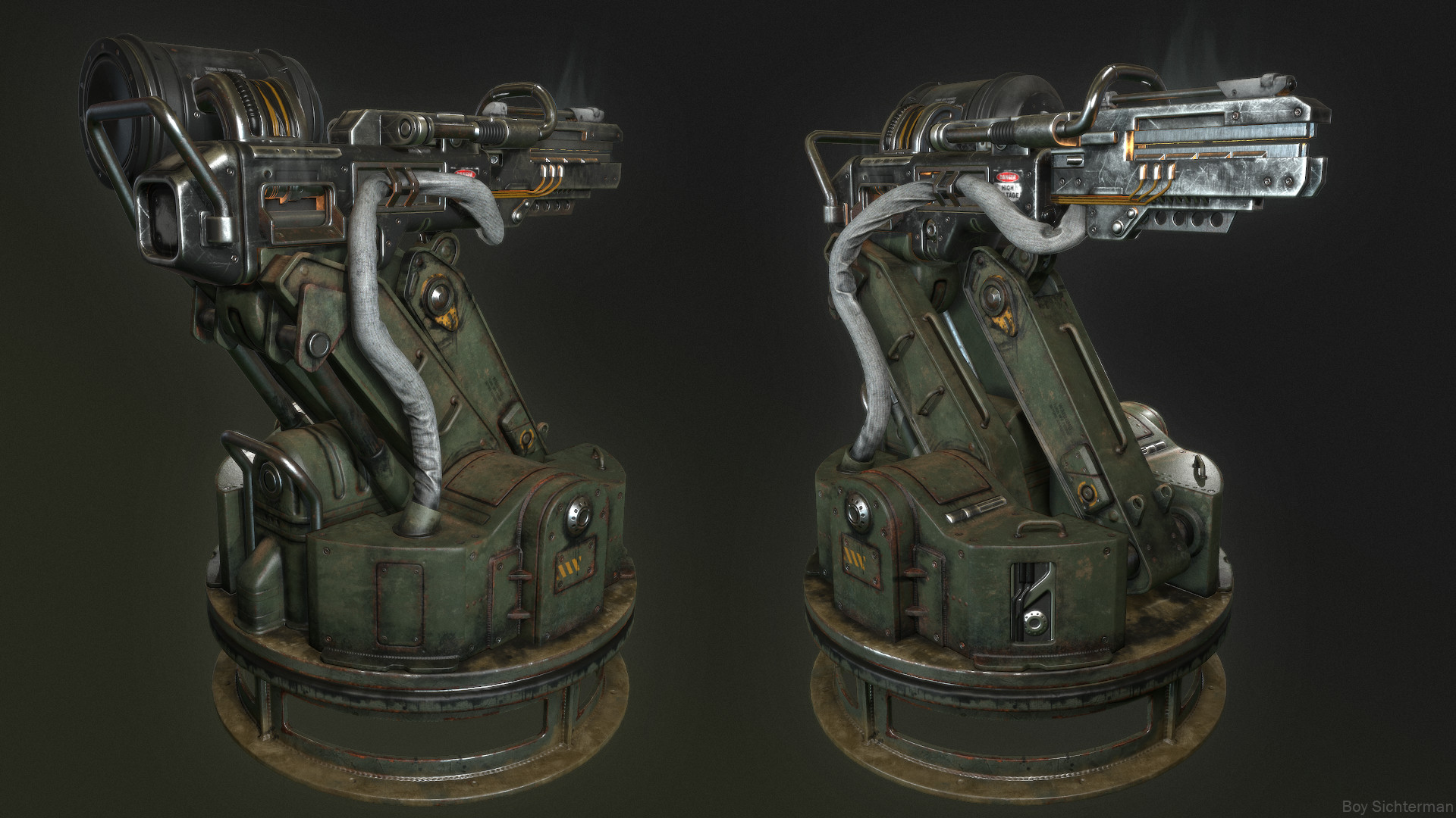 ArtStation - Rail turret