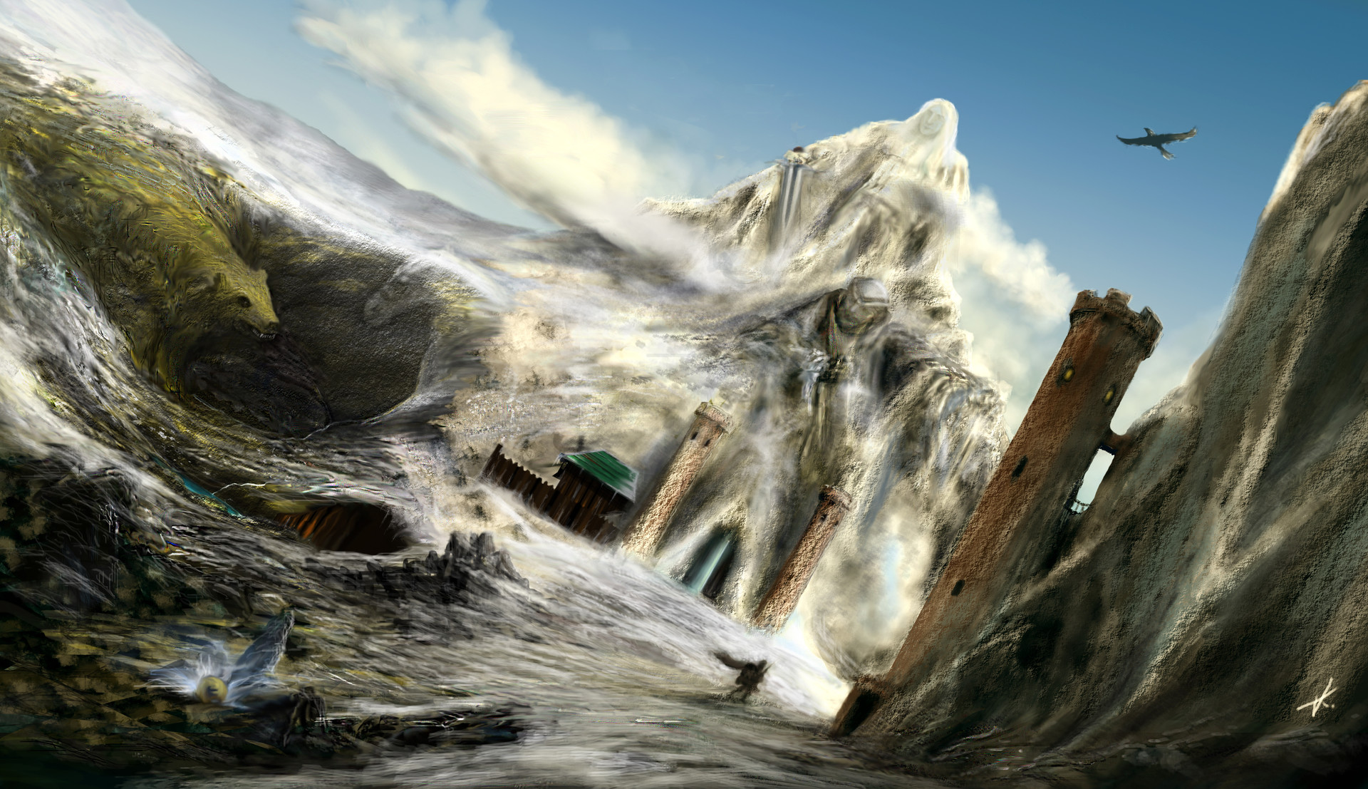 ArtStation - red tower