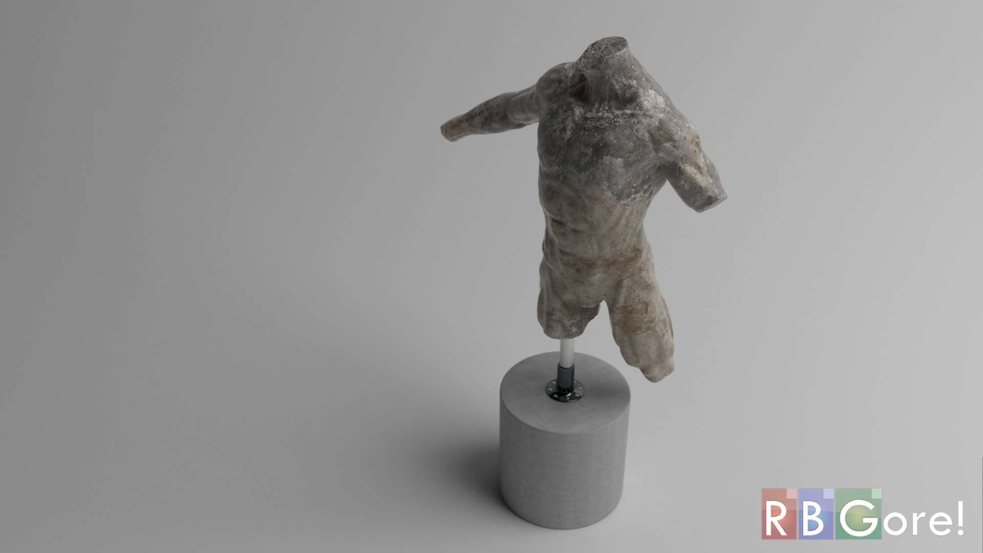 ArtStation - Male Torso: Re-Rendered in VRay