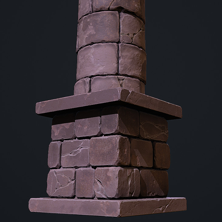 ArtStation - Stone column