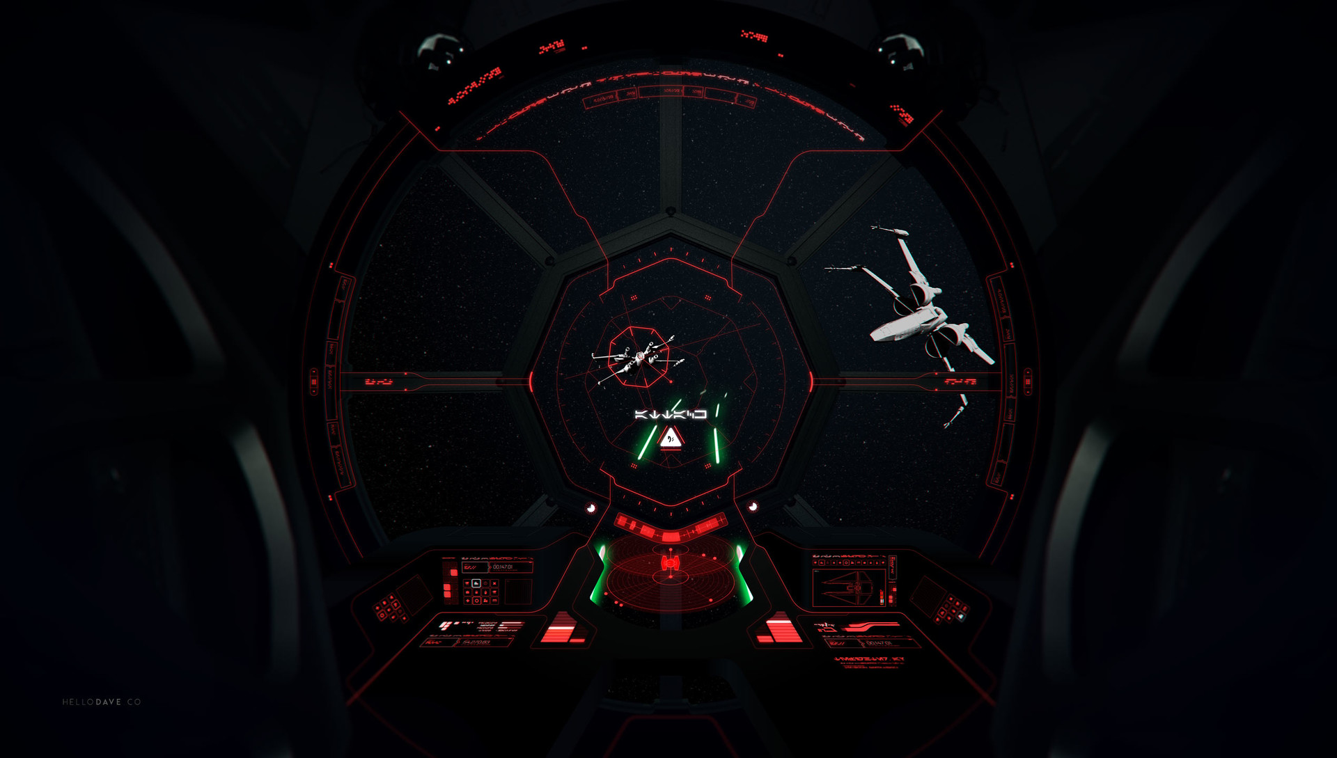 ArtStation - Force Awakens - Tie-Fighter Cockpit FUI Concepts