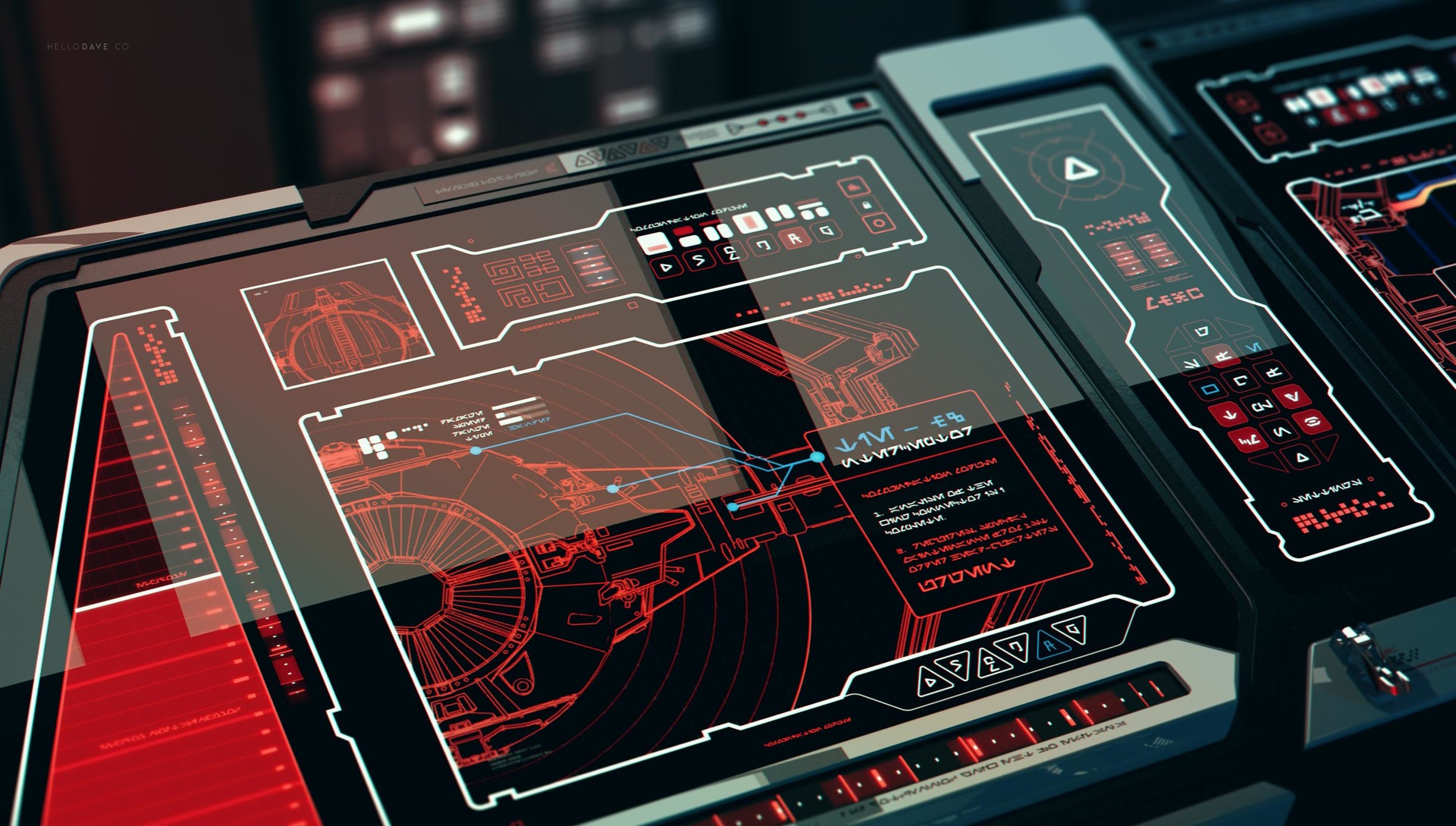 ArtStation - Force Awakens FUI Concepts - New Order Command Bridge Device
