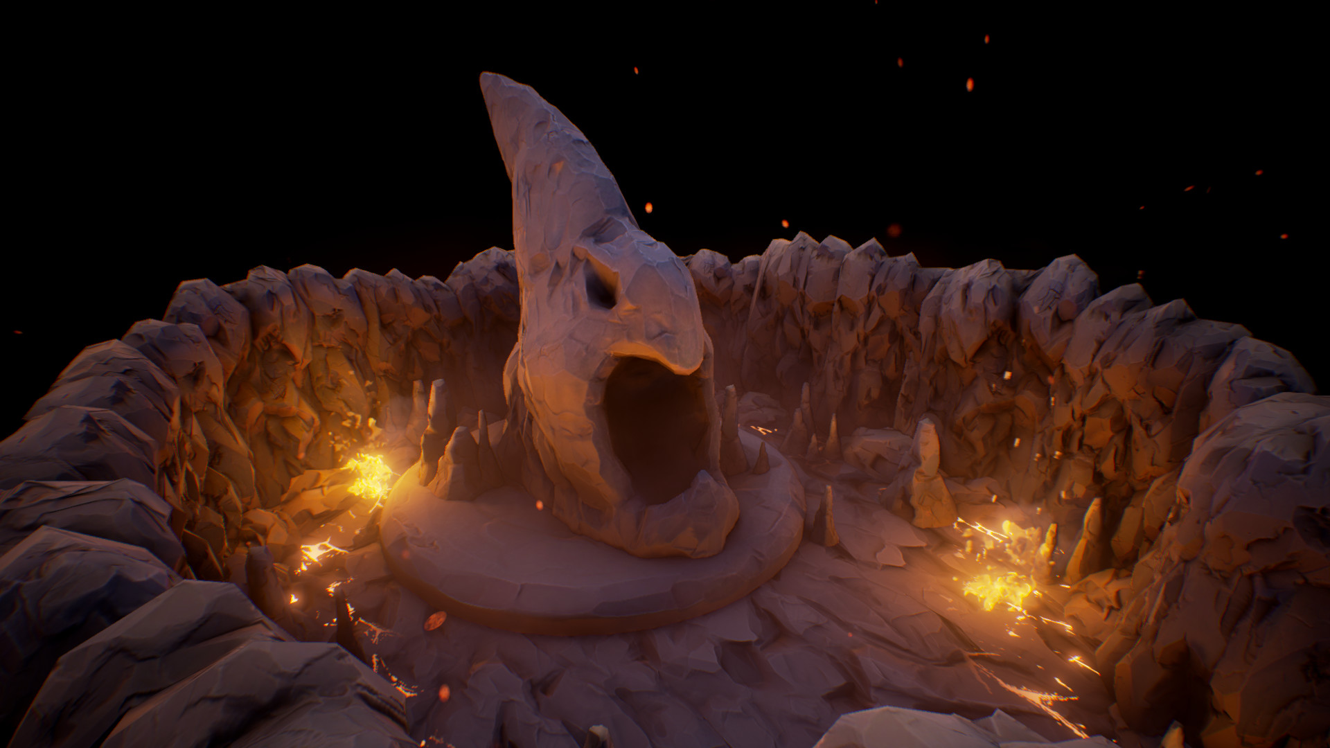 ArtStation - Runescape: Heart of Stone Quest - Volcanic Room