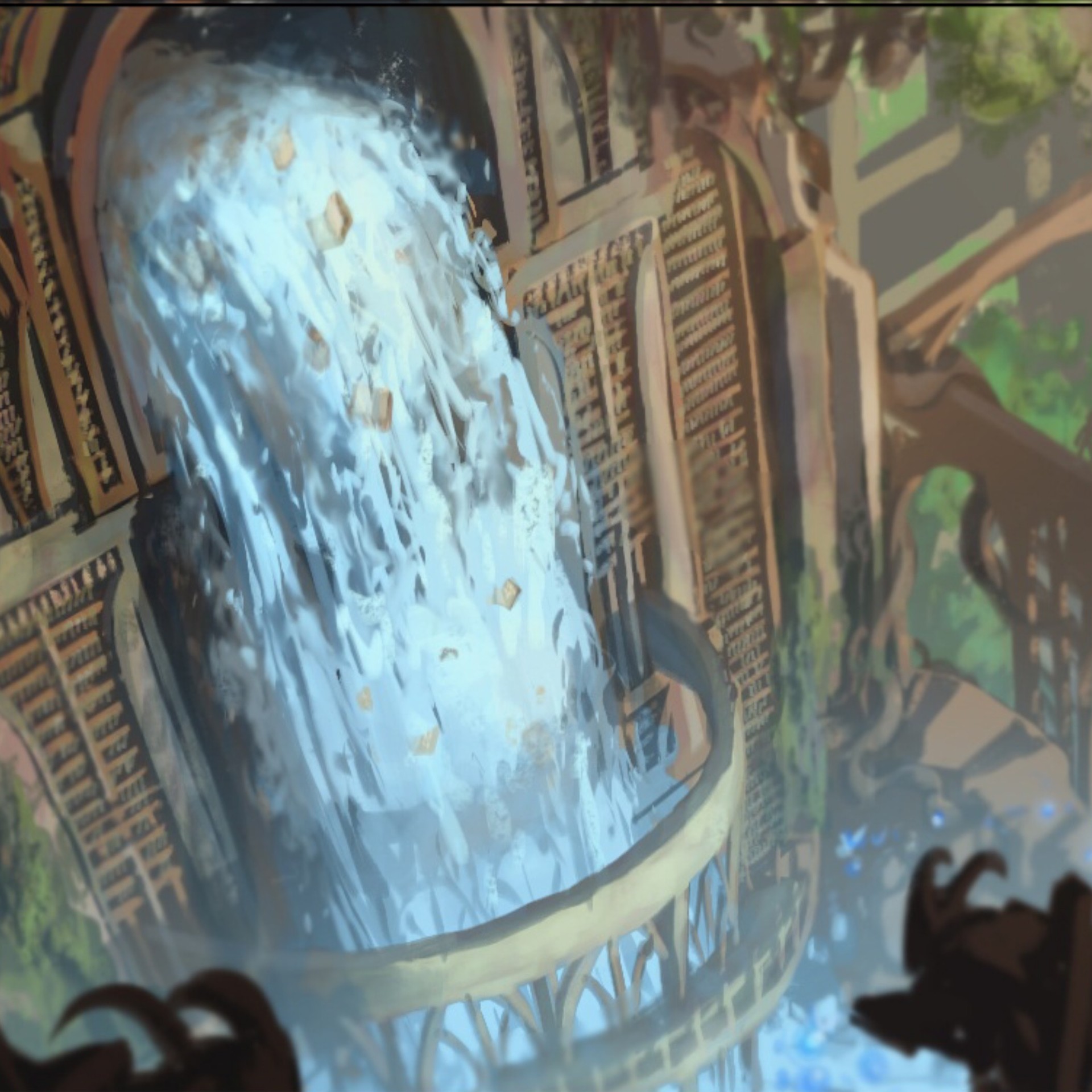 ArtStation - WATERFALL OF BOOKS Concept