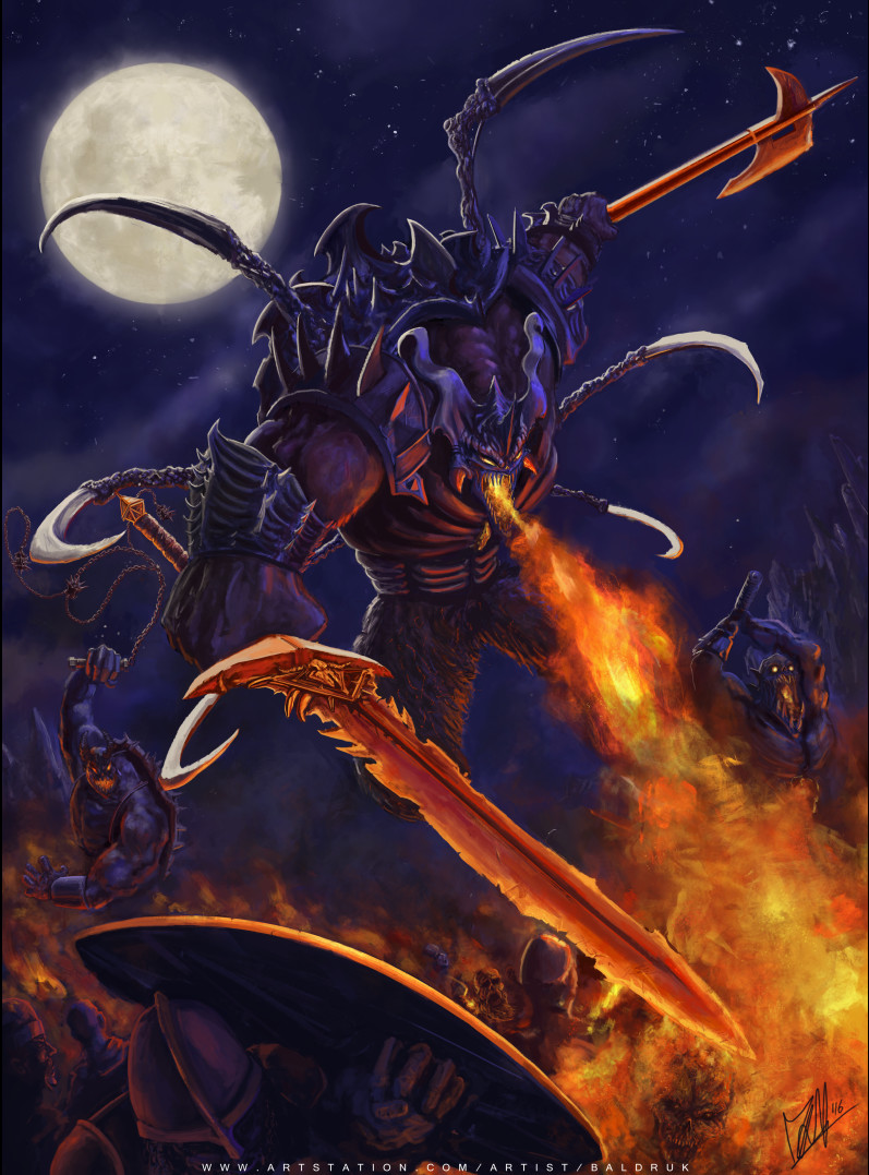 ArtStation - Demons Fight
