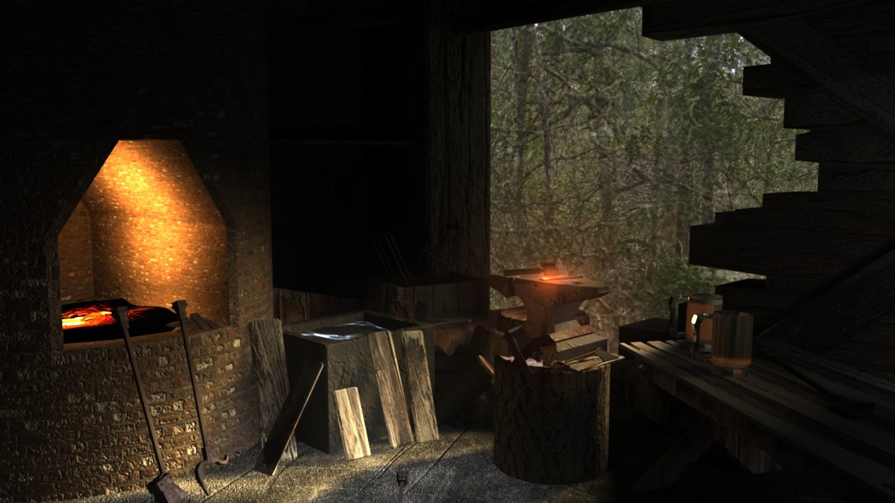 ArtStation - Blacksmith Forge