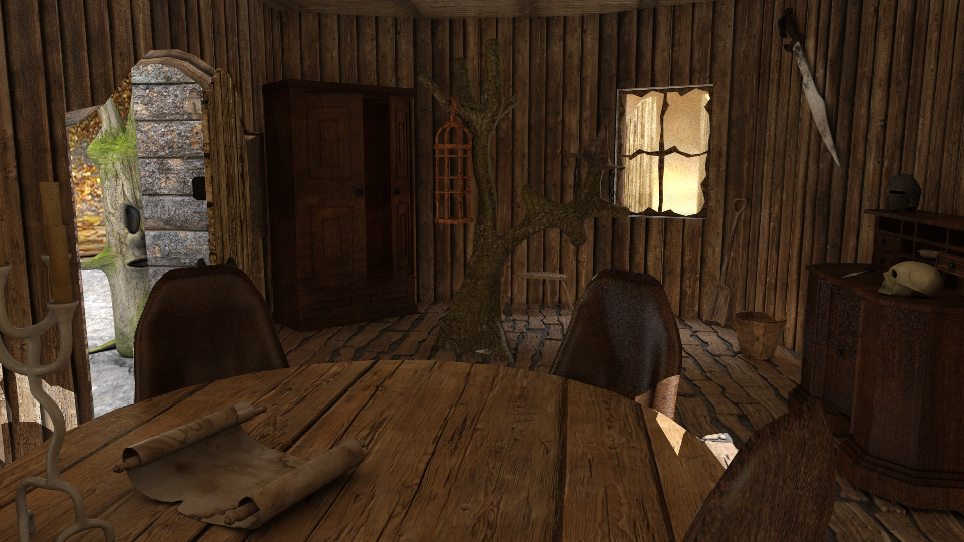 ArtStation - Witch's hut interior, Vanja Ivanovic