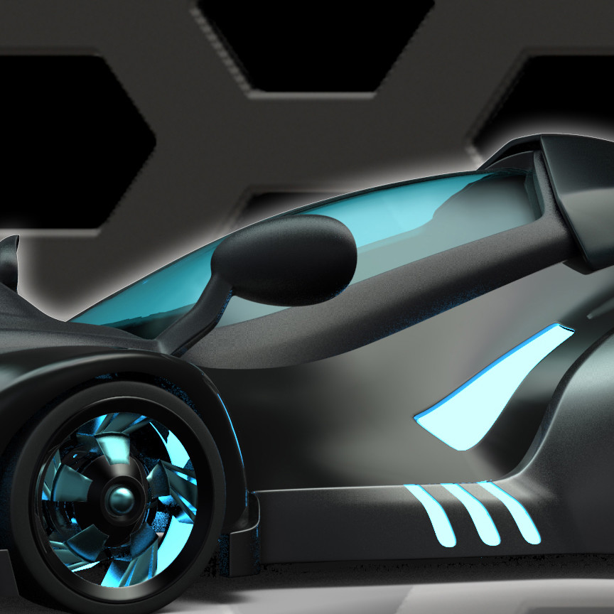 ArtStation - Future Techo Shark Car