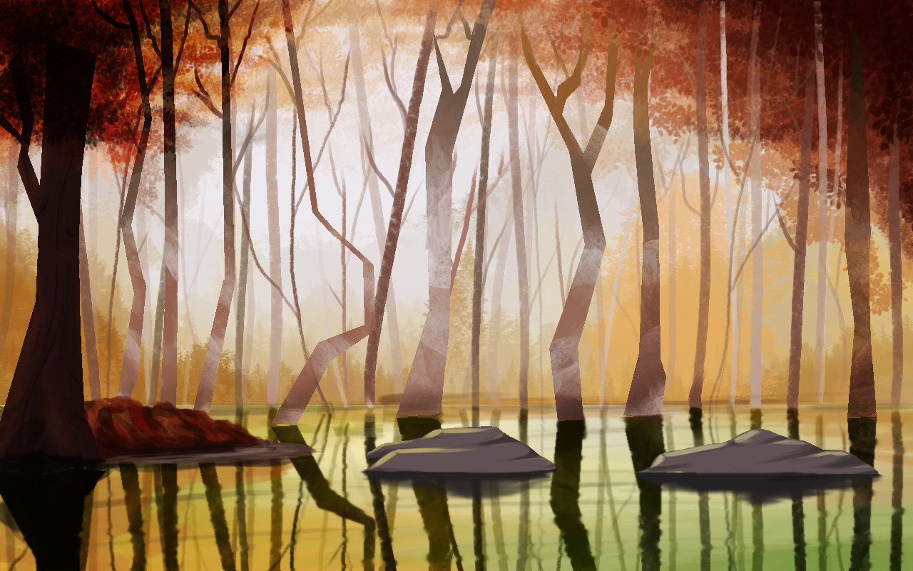 ArtStation - Bg arts for a small game