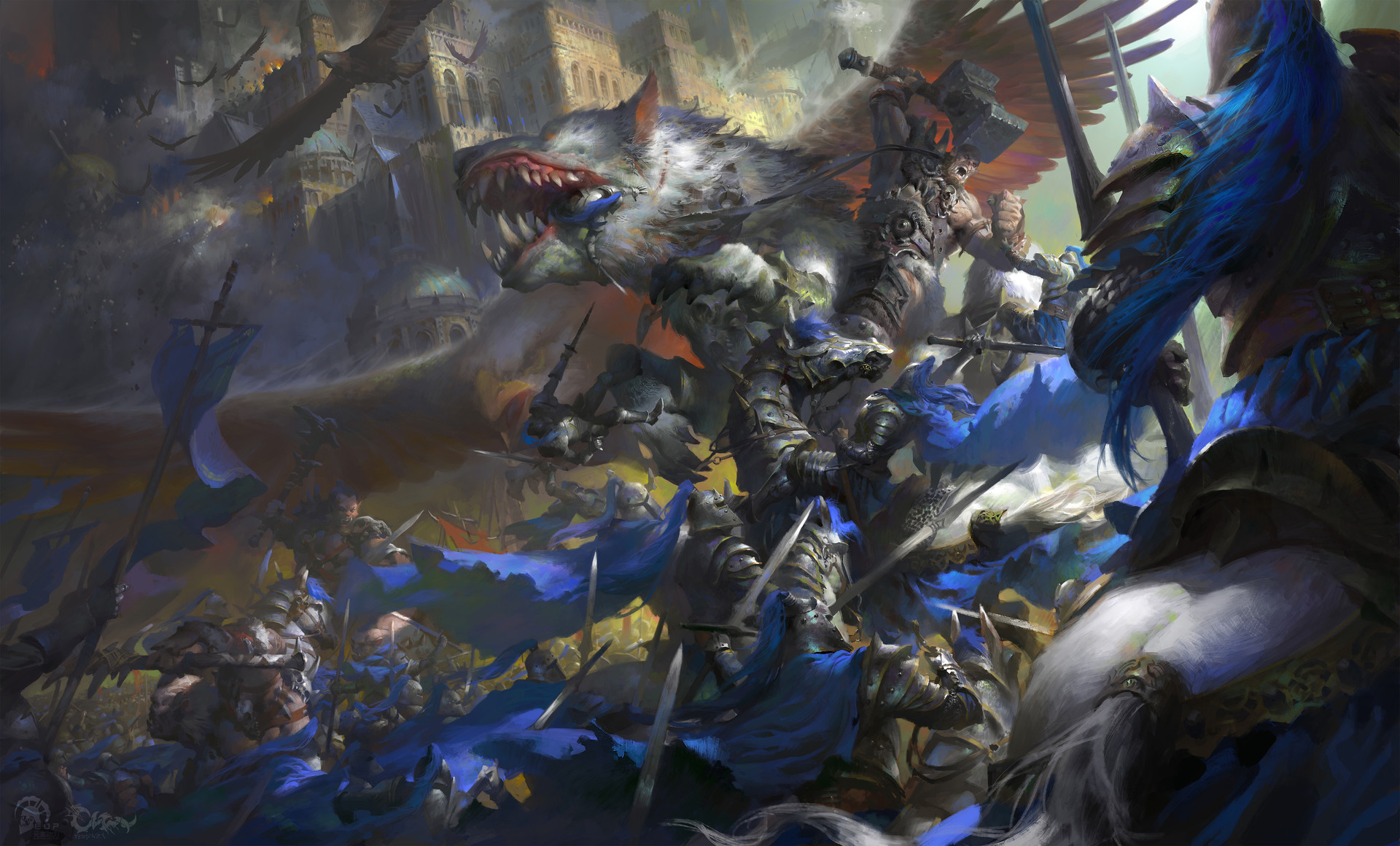 ArtStation - World of Warcraft movie poster.魔兽世界电影海报