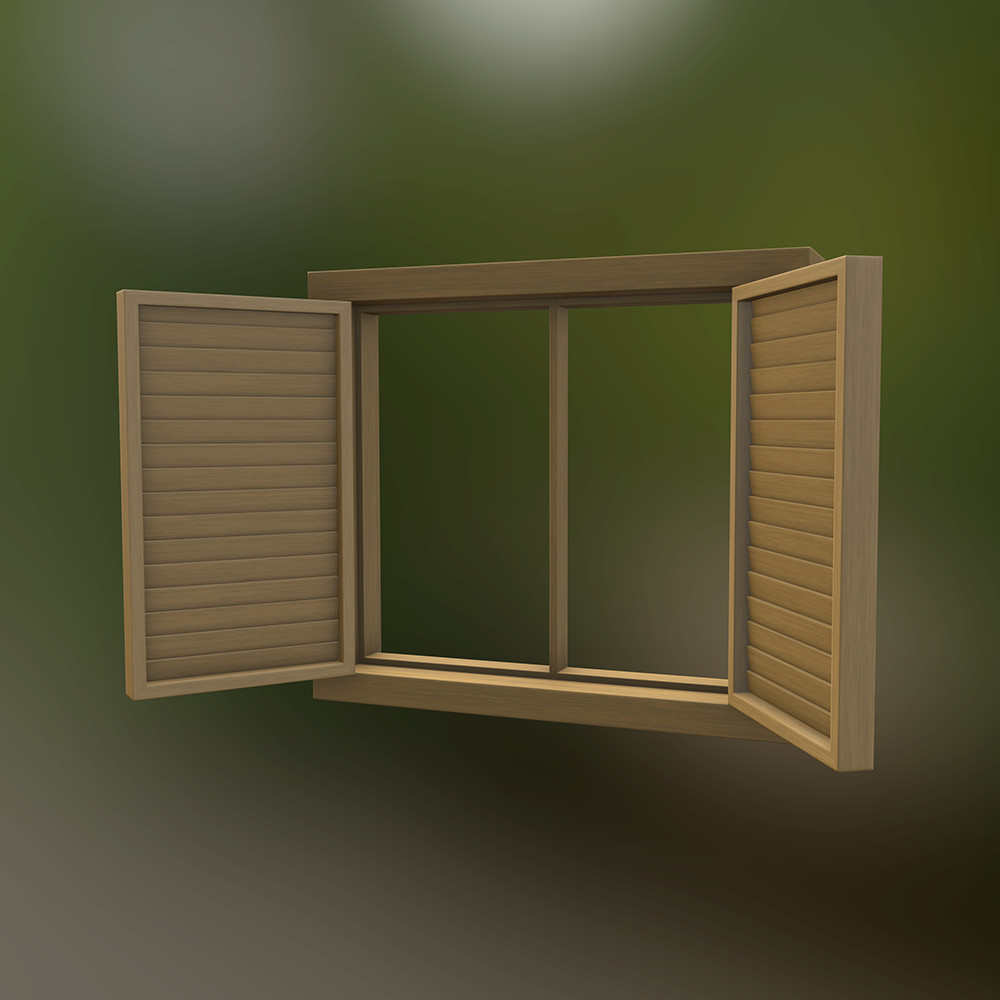 ArtStation - Wood Window