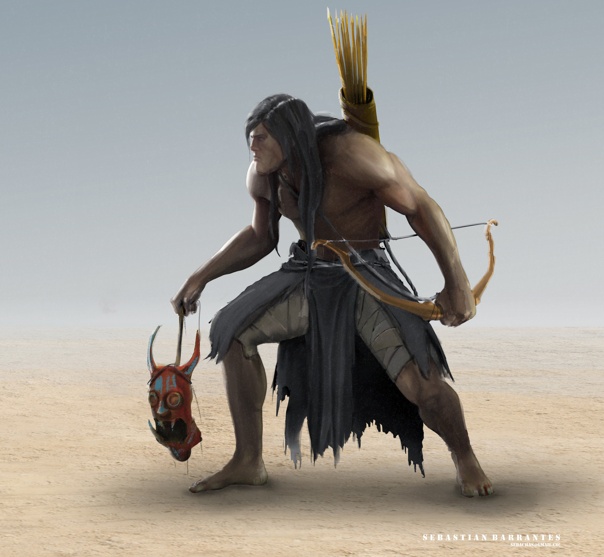 ArtStation - Native Warrior (personal project).