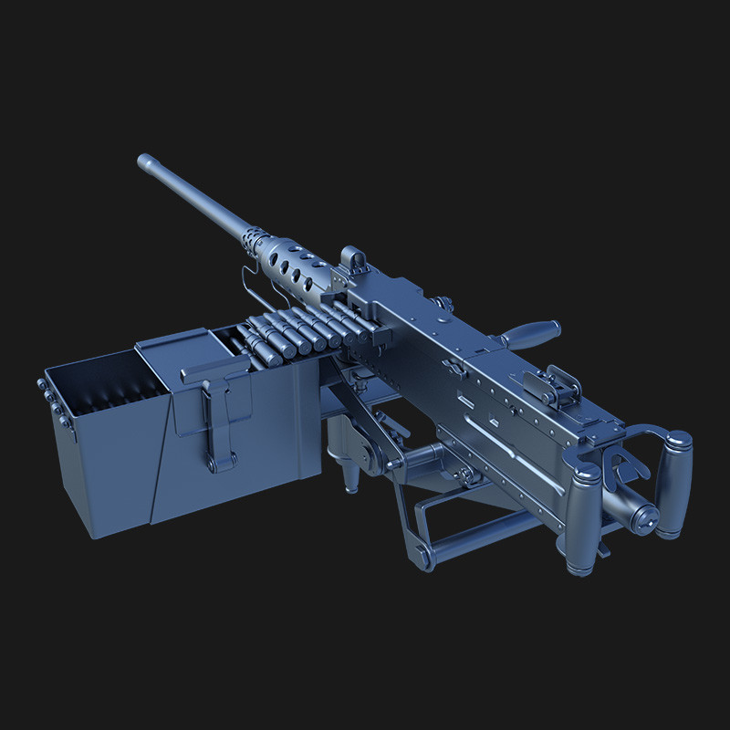 ArtStation - M2 HMG (High Poly)