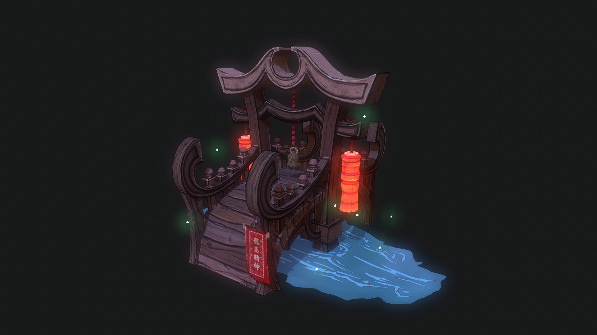 ArtStation - Oriental Borderlands Style Bridge