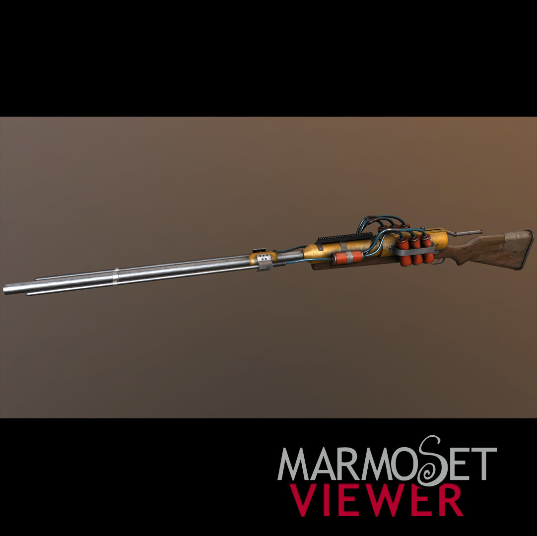 ArtStation - Rail Rifle Prototype