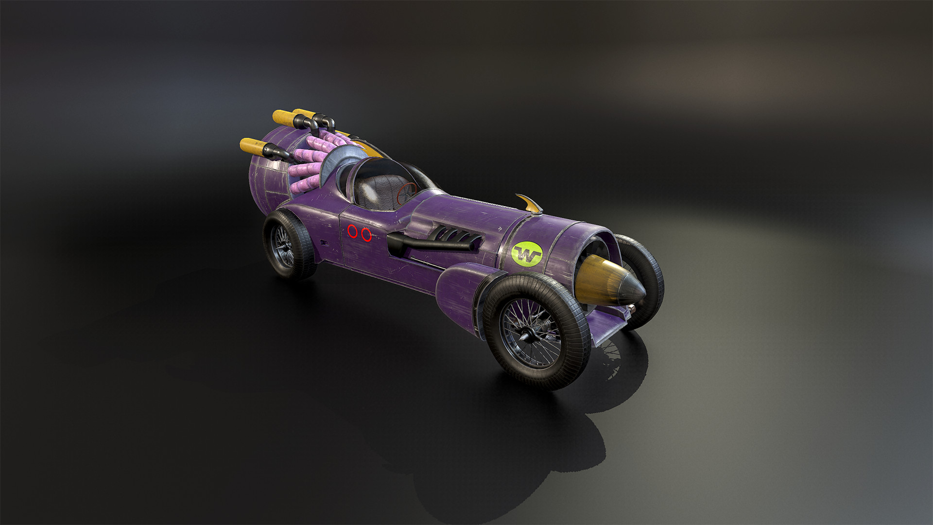 ArtStation - "Mean Machine" - Wacky Races Redesign