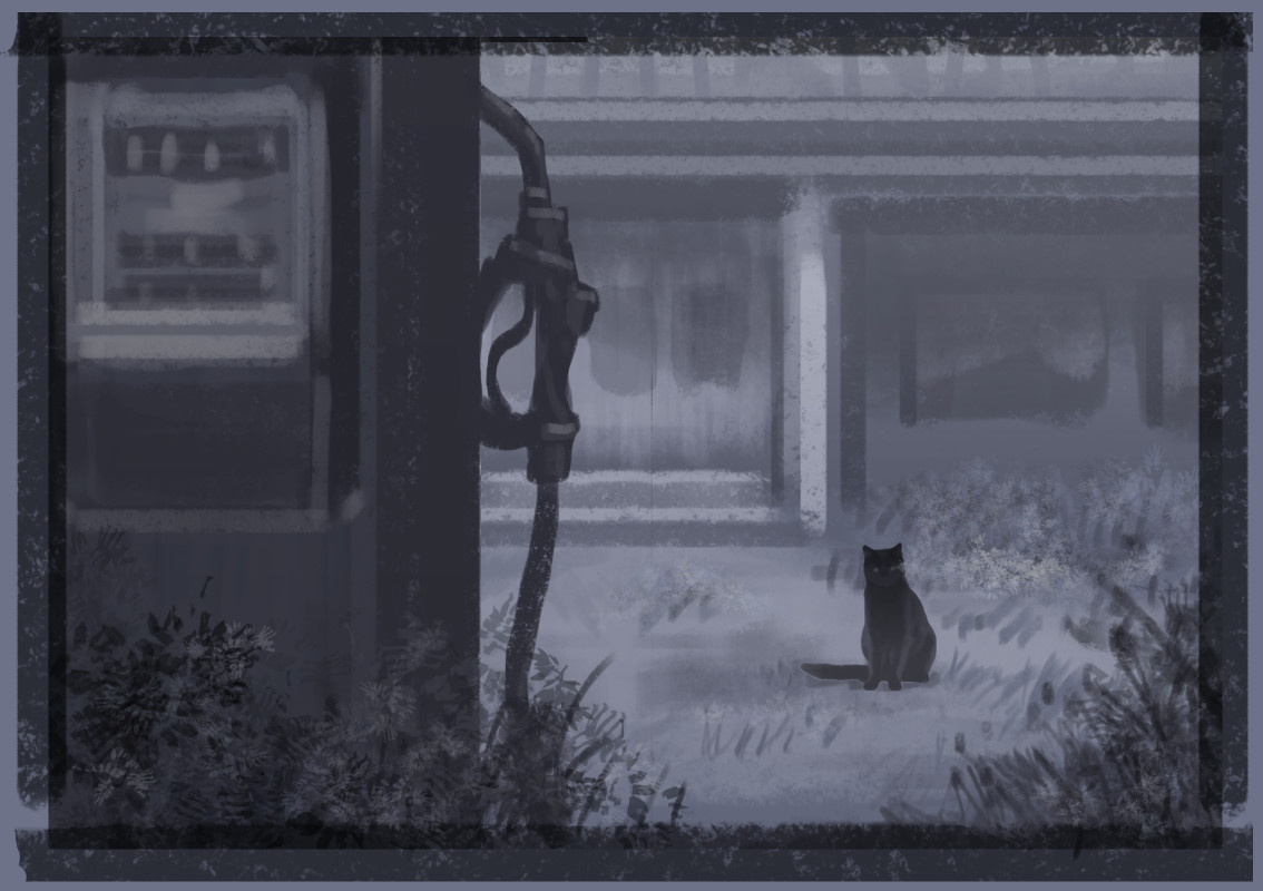 ArtStation - Lonely Cat