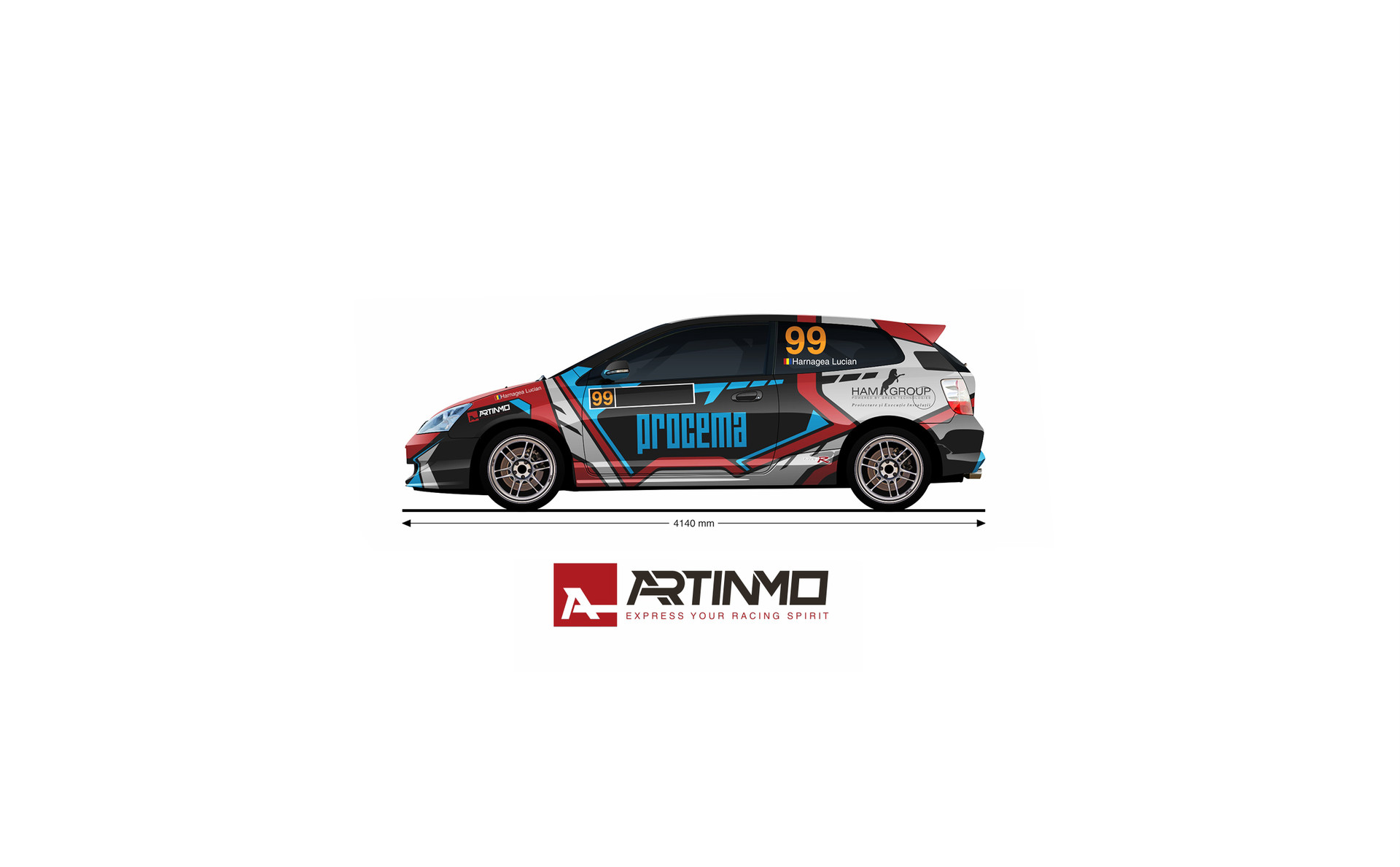 ArtStation - Procema Honda Civic Ep3 livery design