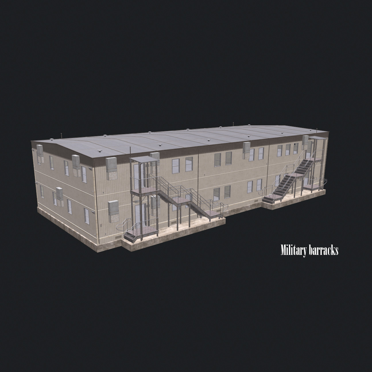 ArtStation - Military barracks
