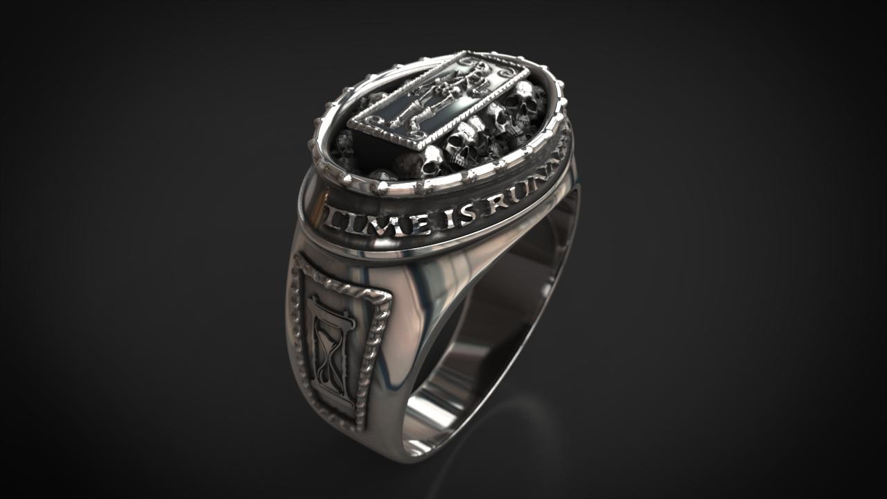 ArtStation - Ring Design, ossuary and skeleton
