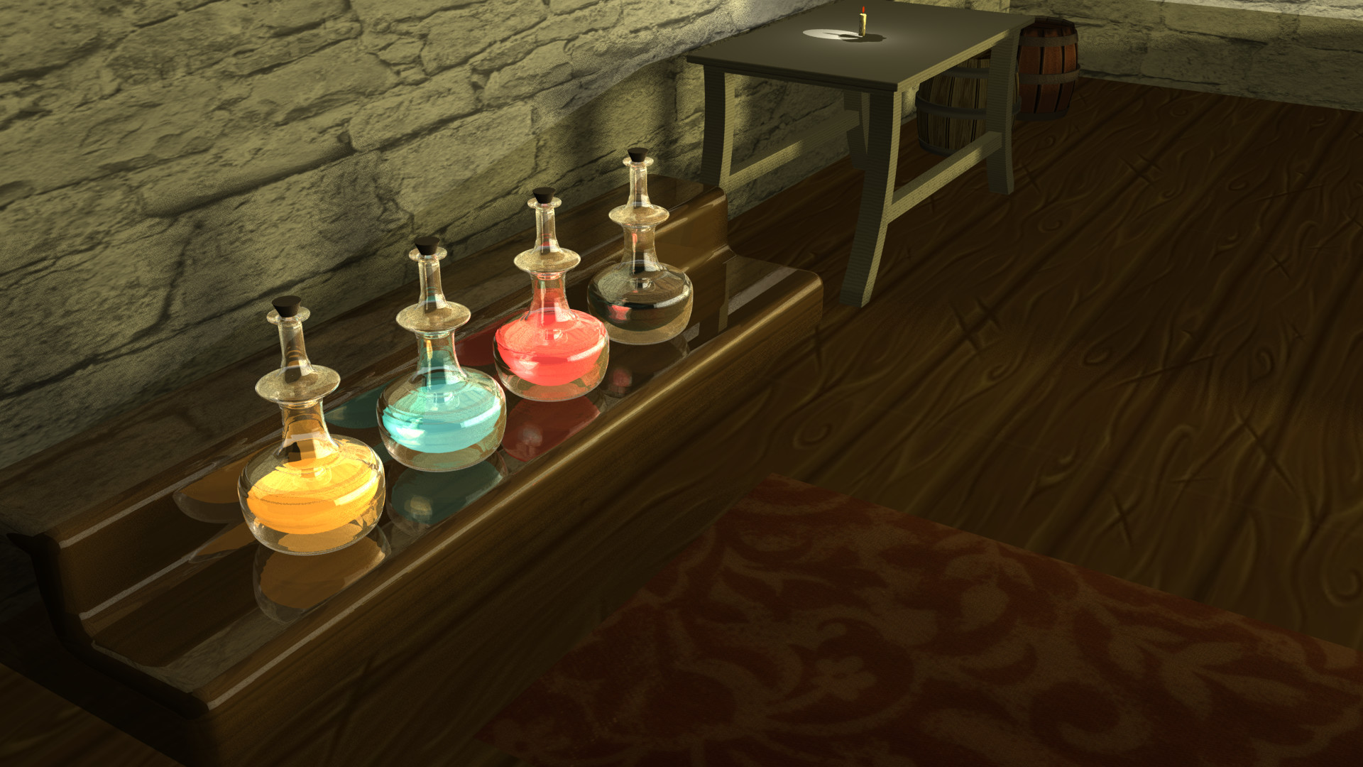 ArtStation - Interior Modeling Project - Alchemist Shop