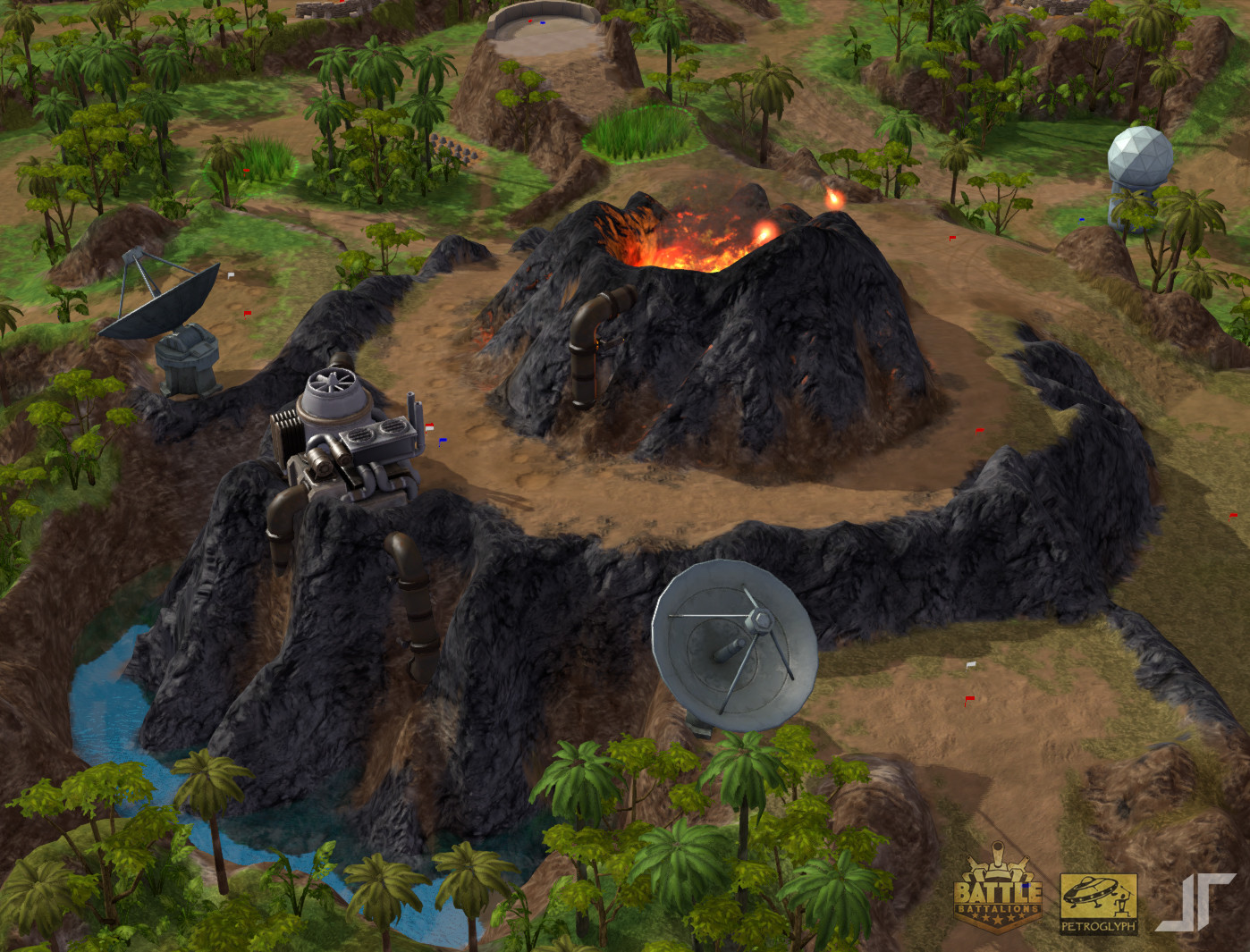 ArtStation - Battle Battalions (volcano island)