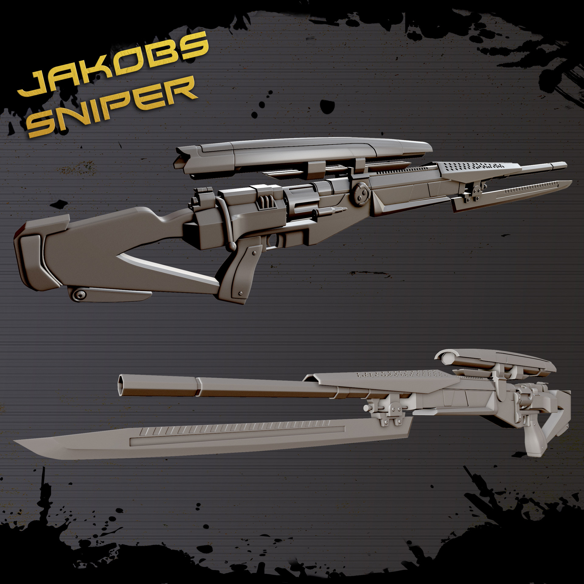 ArtStation - Borderlands Jakobs Sniper Fan Art