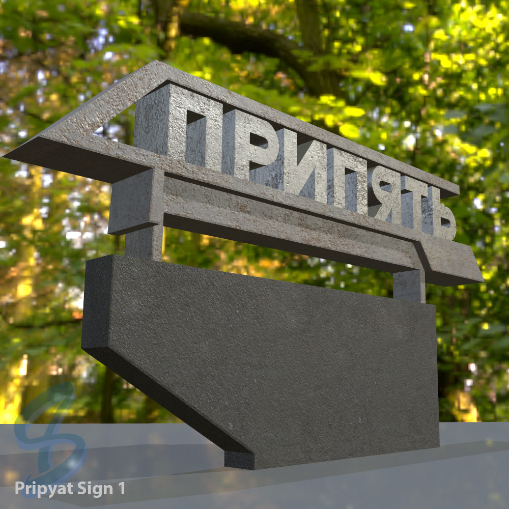 ArtStation - Pripyat Sign 2