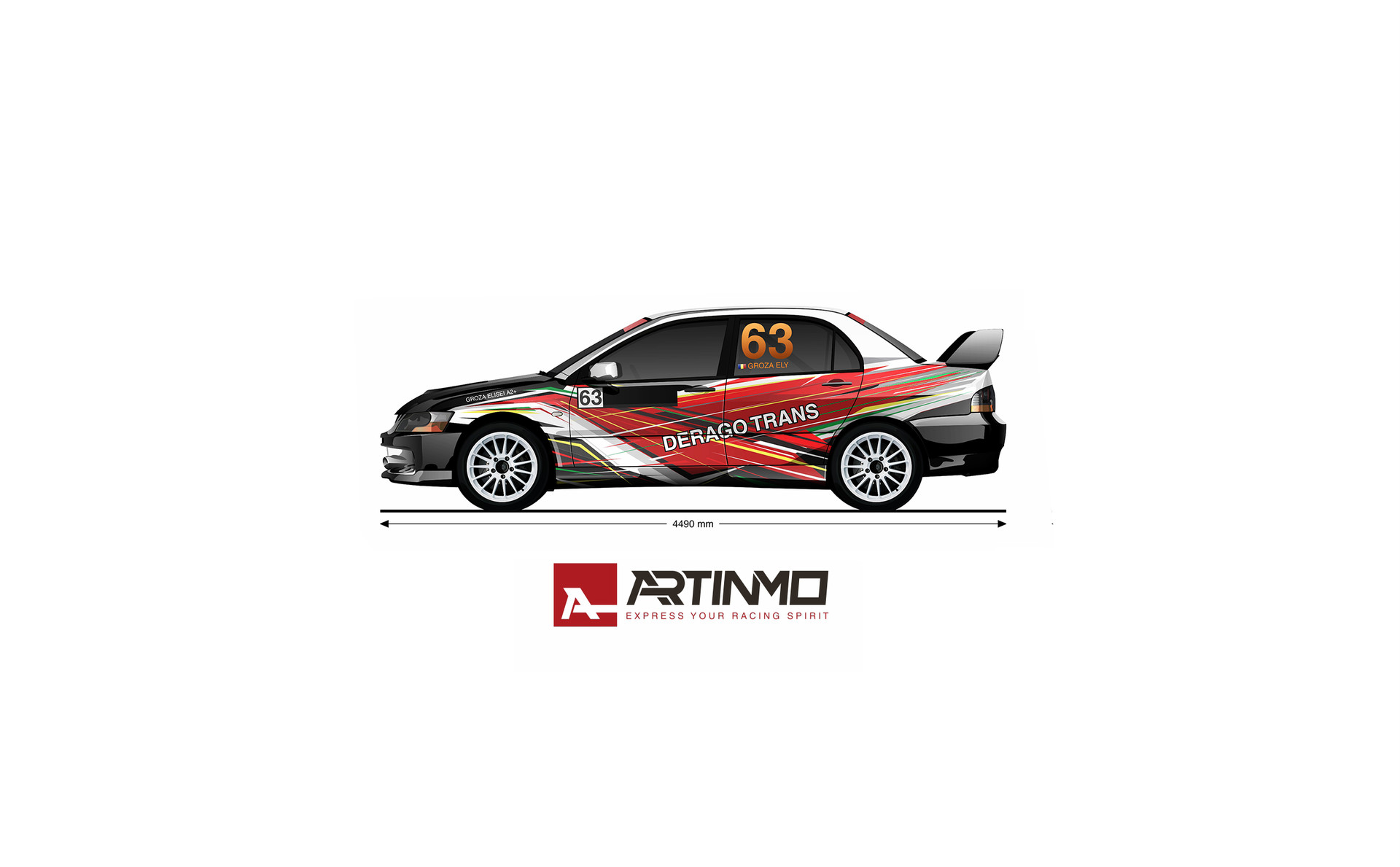ArtStation - Mitsubishi Lancer EVO IX livery design