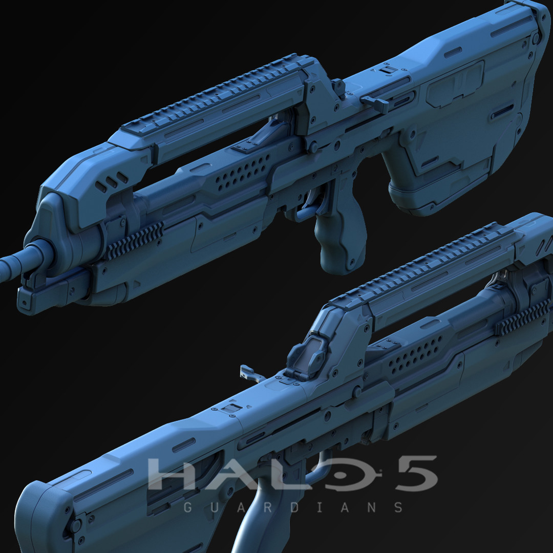 ArtStation - Halo 5 Battle Rifle Hires
