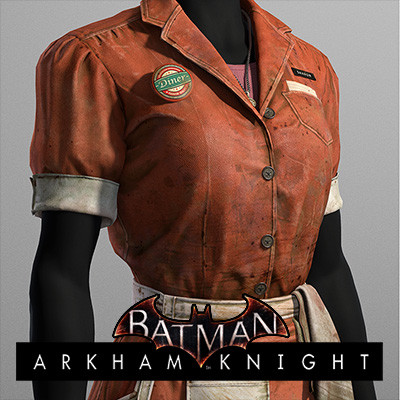 ArtStation - Arkham Knight NPC - Waitress costume