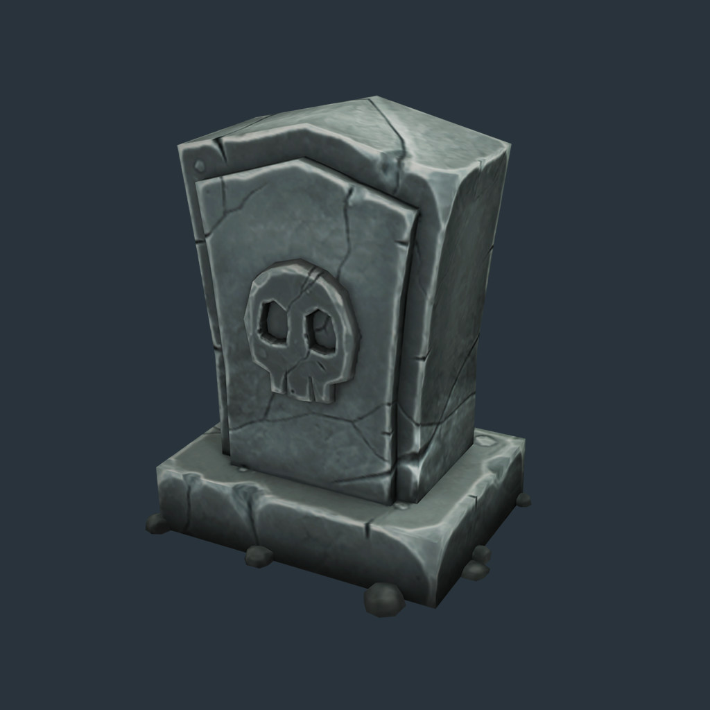 ArtStation - Stylised gravestone