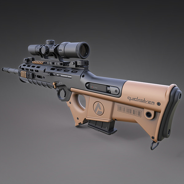 ArtStation - Quicksilver Industries: "Wildebeest" Rifle / DMR & SR