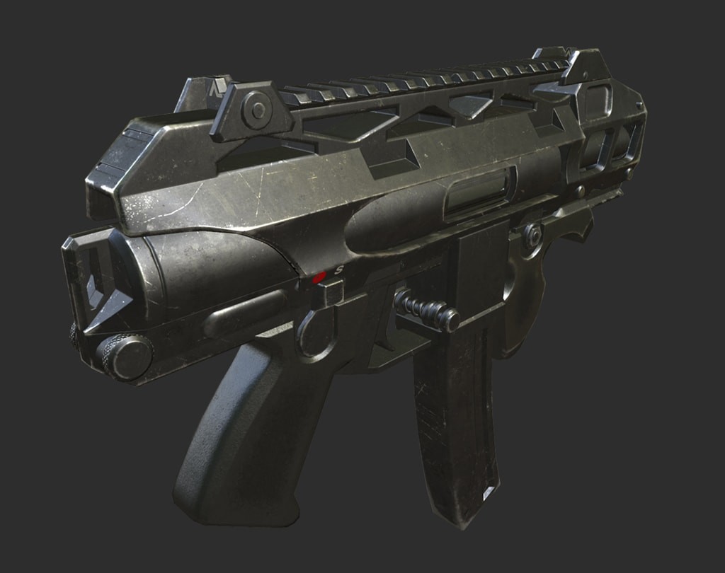 ArtStation - Submachine Gun – Revision 2