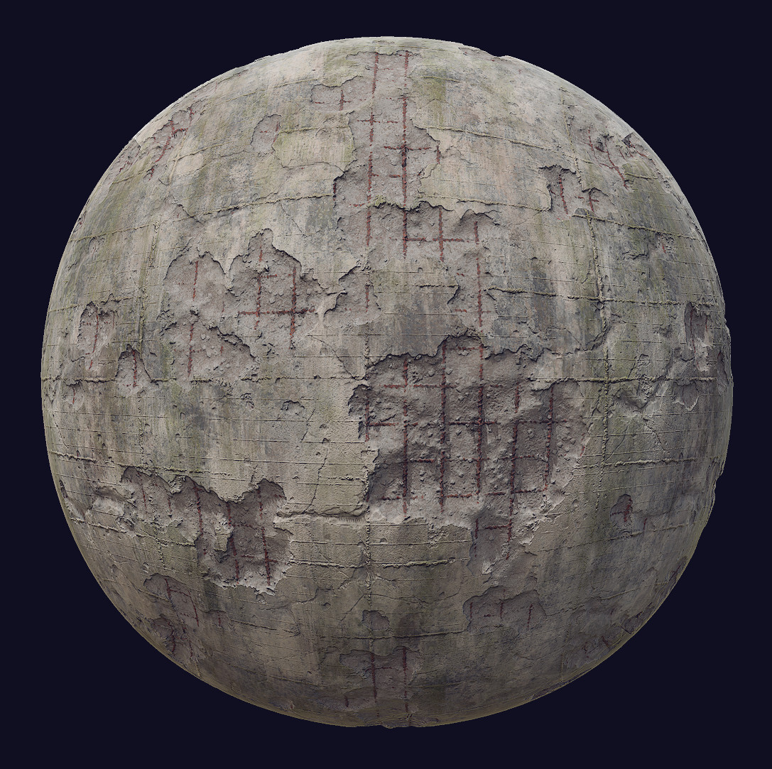 ArtStation - Old Concrete bunker - Substance designer